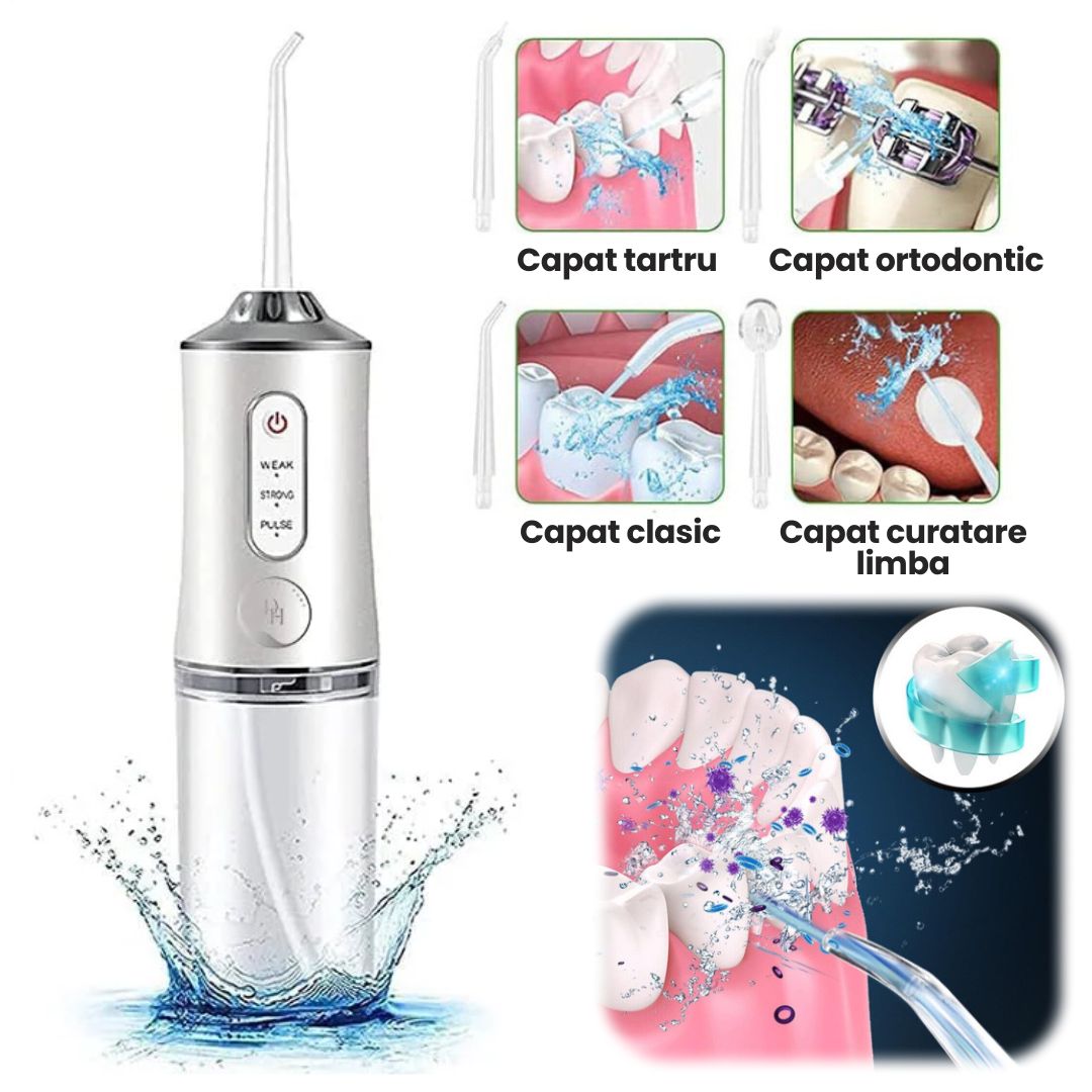 Irigator Oral Multifunctional 4 in 1 fara fir – STIFLER.RO