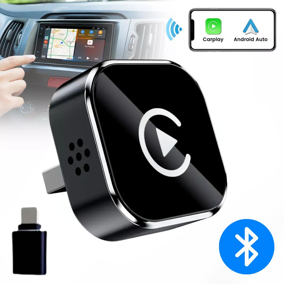 Mini Adaptor Wireless 2 in 1 CarPlay si Android Auto Tip USB si USB-C ...